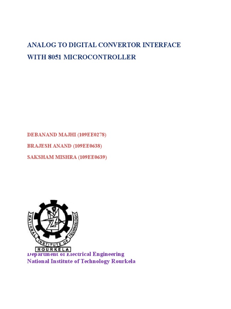 Mci Presentation | PDF | Analog To Digital Converter | Microcontroller
