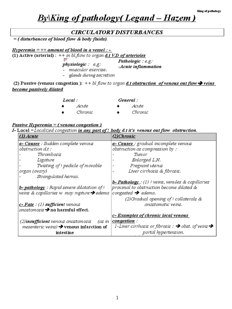 King of Pathology 3a | PDF | Embolism | Thrombosis