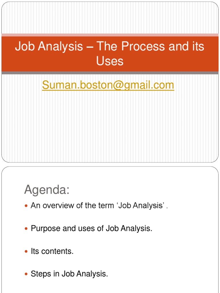 Job Analysis The Process and Its Uses | PDF | Employment ...