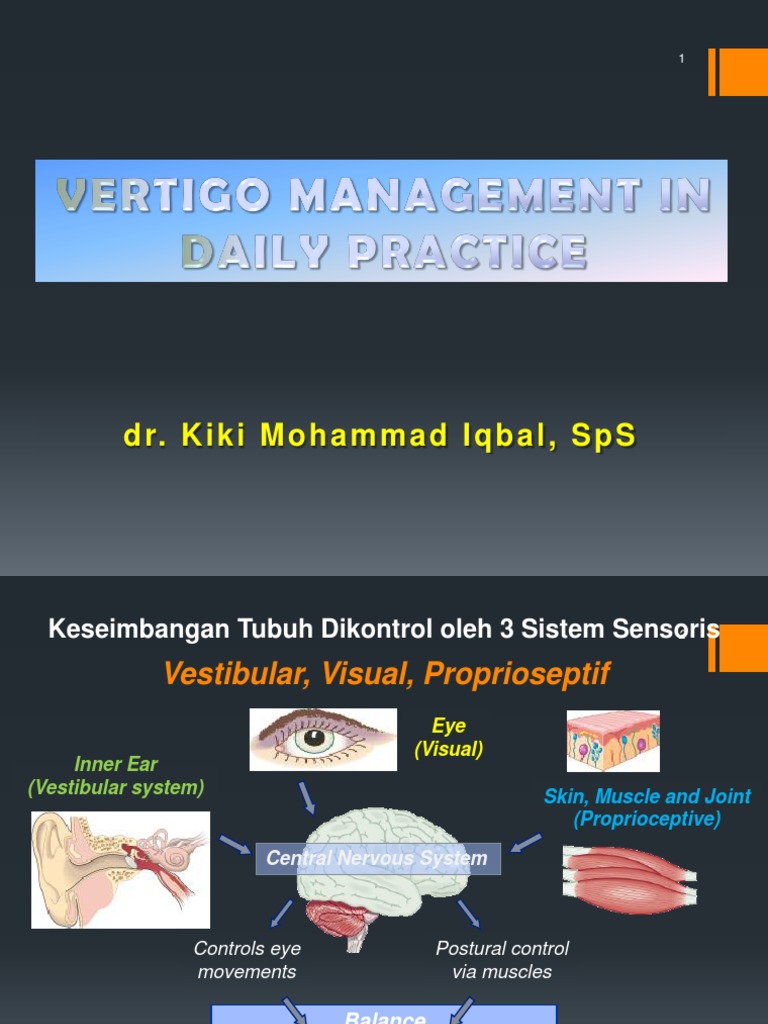Slide Management Vertigo in Daily Practice | PDF | Vertigo | Human Head ...