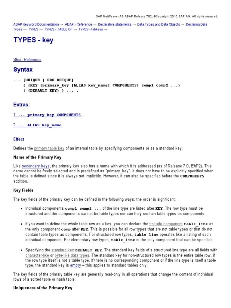 TYPES - Key | PDF | Data Type | Computer Data