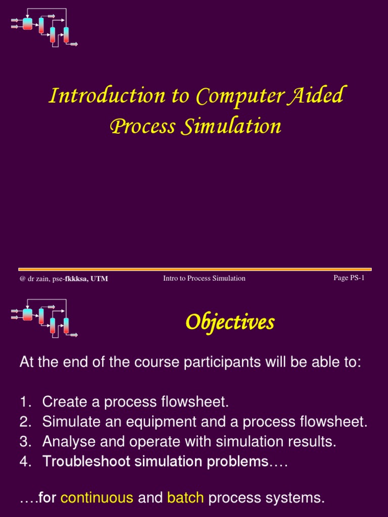 Introduction To Process Simulation of Plant Design | PDF | Simulation ...