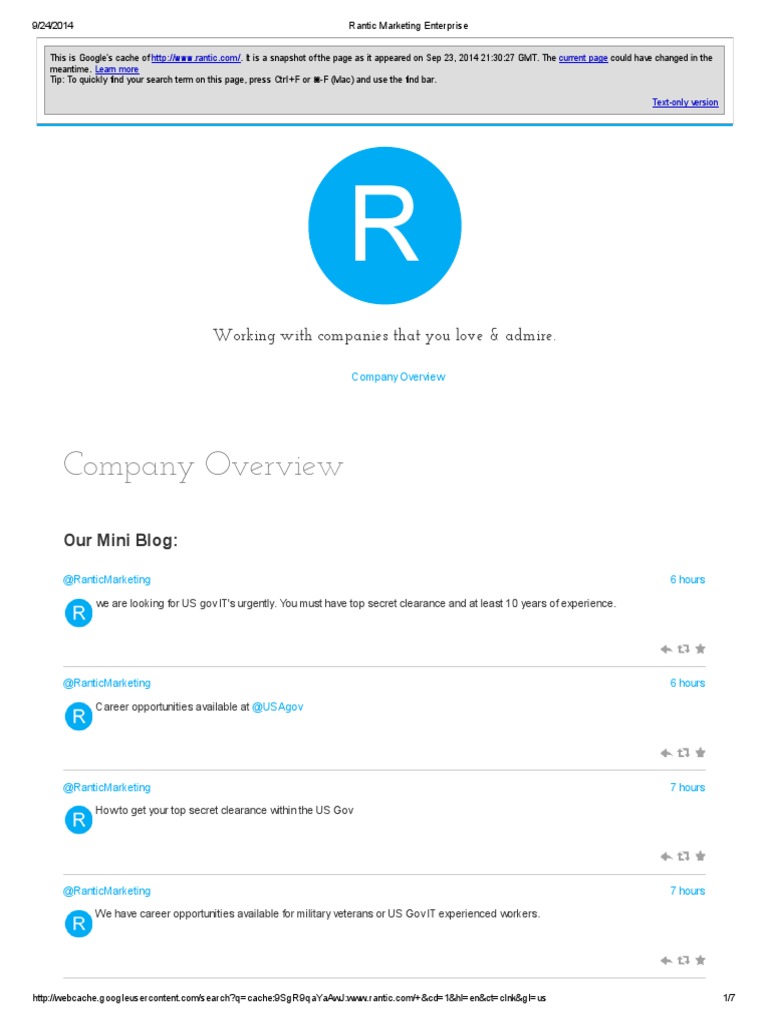 Rantic Marketing Enterprise | PDF | Public Sphere | Communication