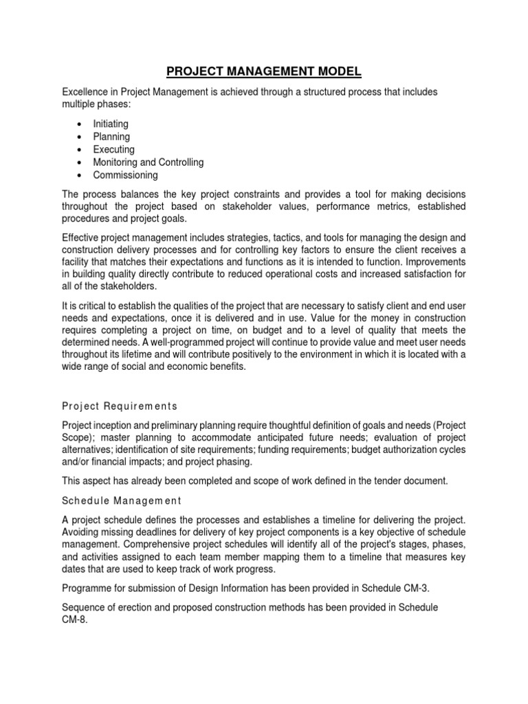 Project Delivery Model | PDF | Project Management | Accountability