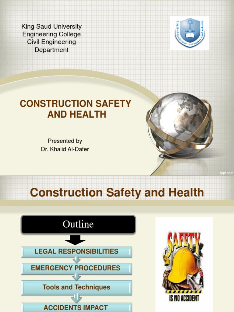 Construction Safety and Health: King Saud University Engineering ...