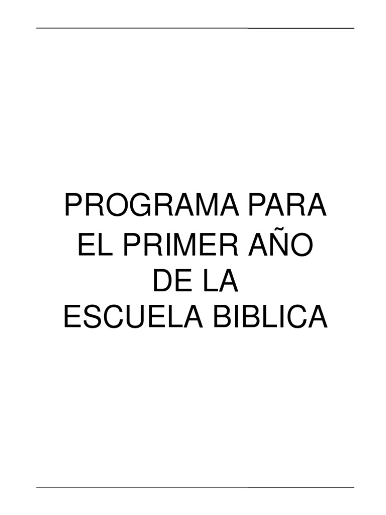Spanish - First Year Curriculum | PDF | Abrahán | Cristo (título)