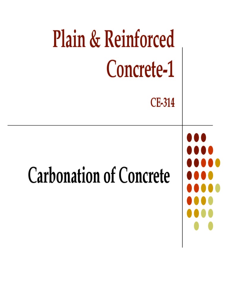 Carbonation in concrete | Concrete | Calcium