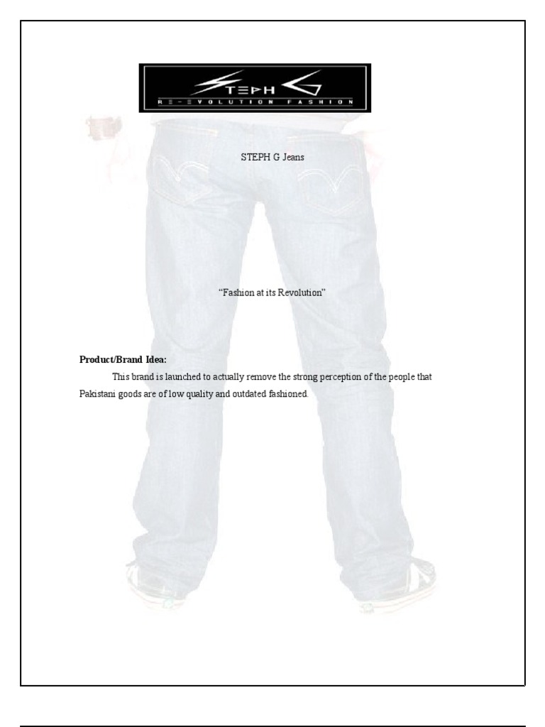 Marketing Environment and Strategies For A New Brand of Jeans | PDF ...