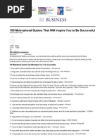100 Motivational Quotes | PDF
