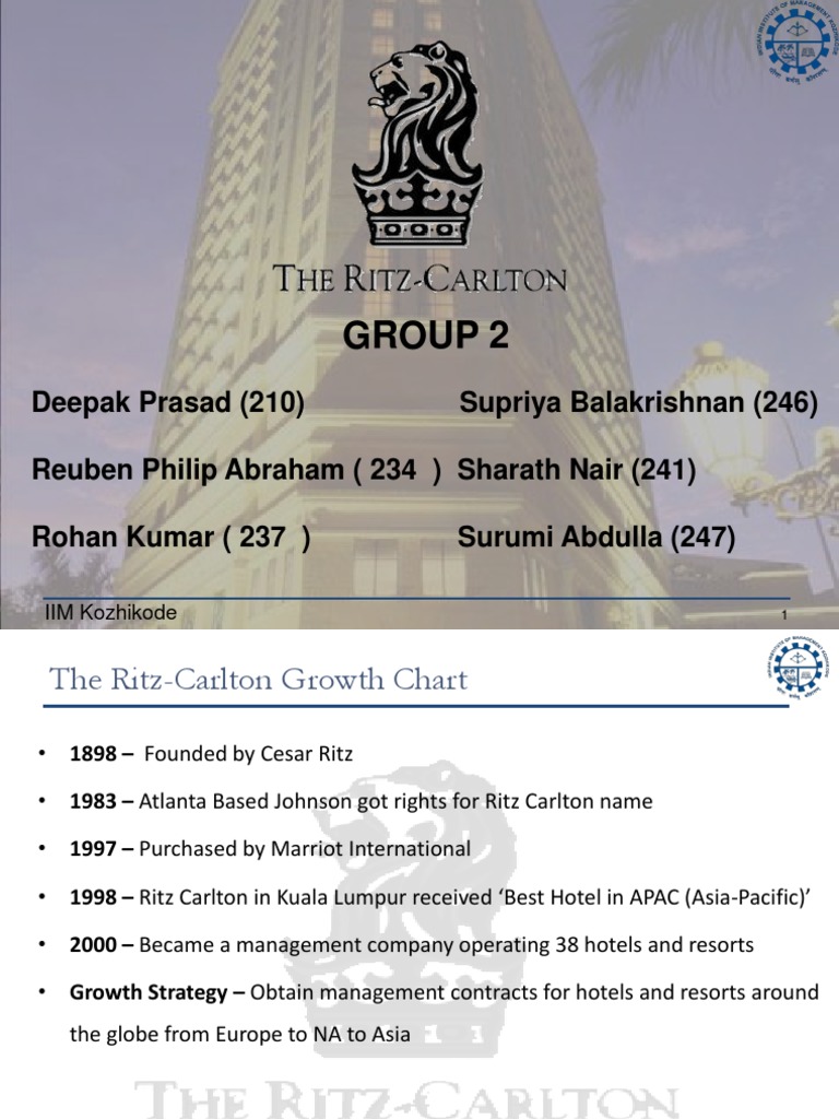 Ritz Carlton | PDF