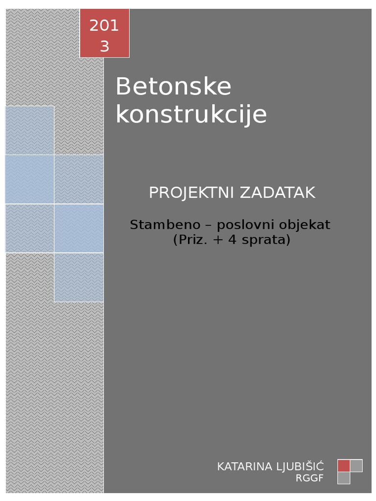 Betonske Konstrukcije | PDF