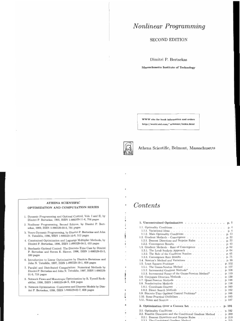 Nonlinear Programming PDF