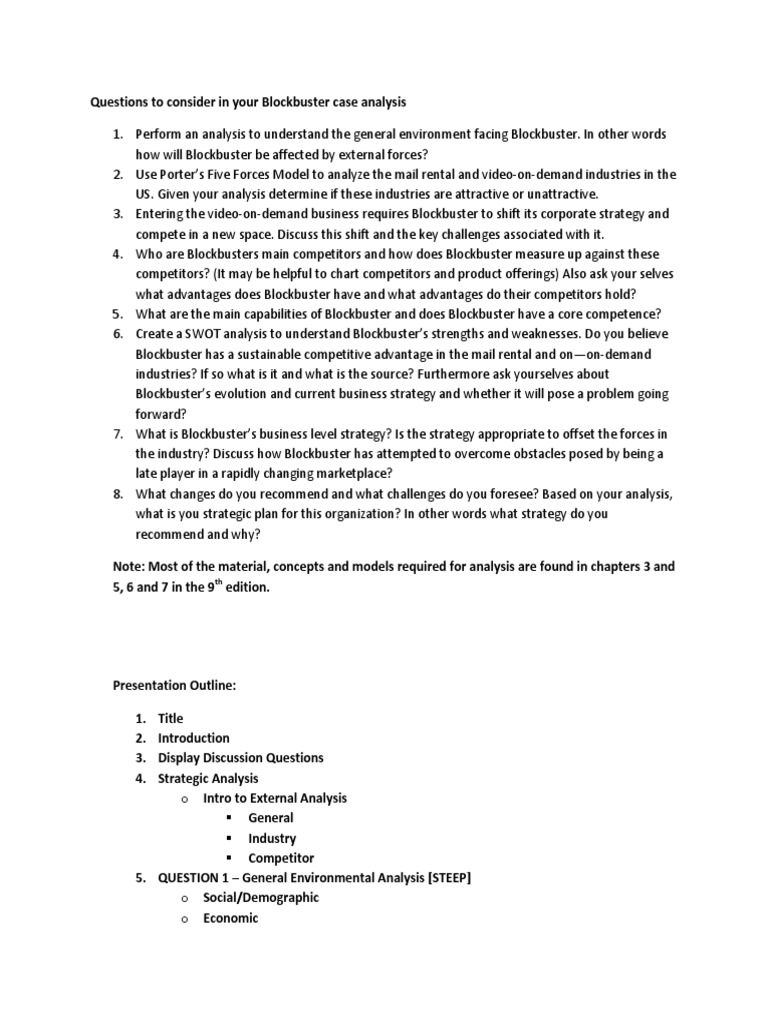 Blockbuster | PDF | Strategic Management | Accountability