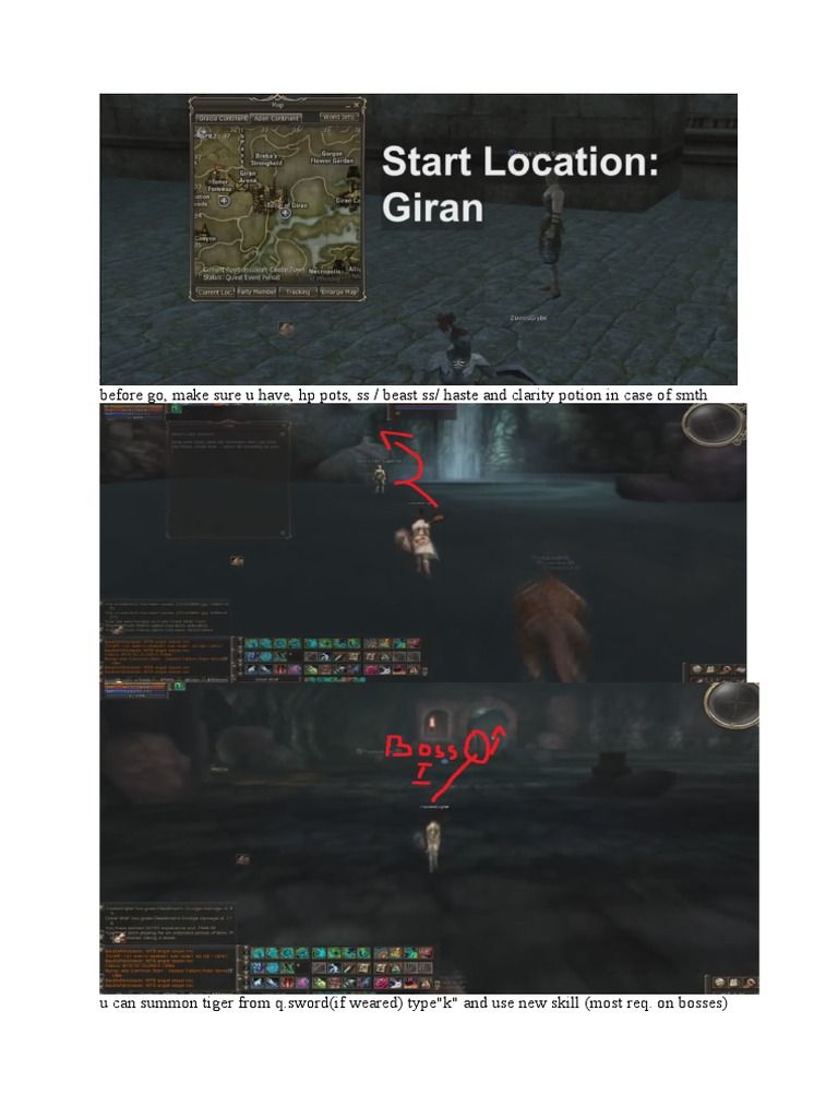Before Go, Make Sure U Have, HP Pots, Ss / Beast SS/ Haste and Clarity ...
