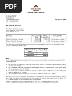 Medical Insurance Premium Receipt-Family | PDF | Insurance | Taxes