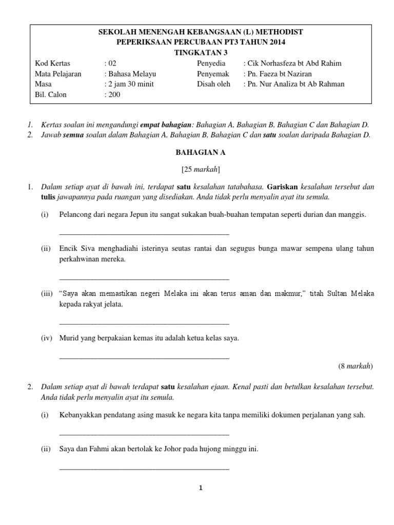 BM Kertas Pt3 | PDF