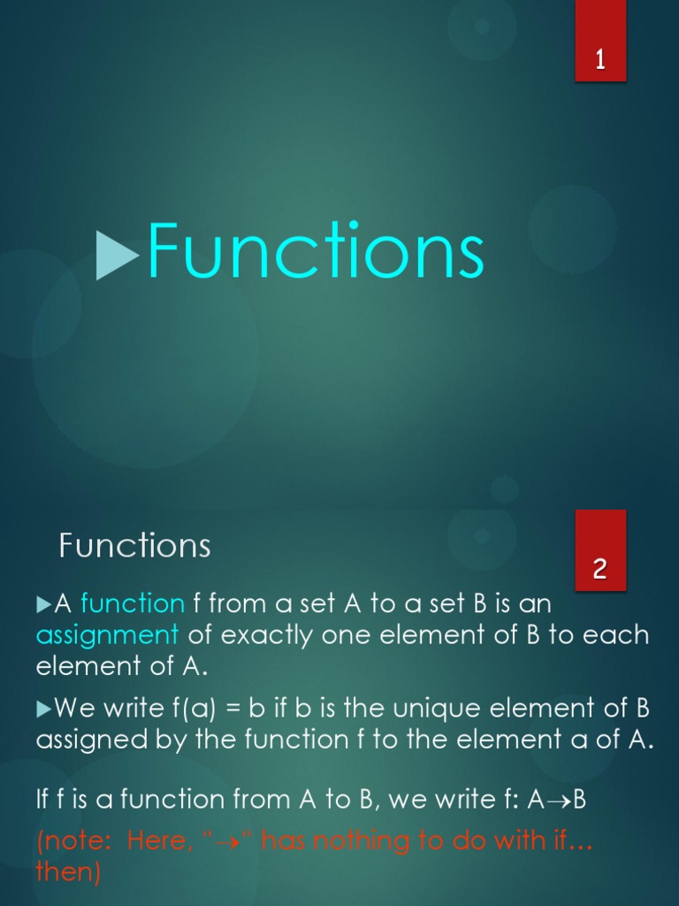 Functions and Pigeonhole Principle | PDF | Function (Mathematics) | Mathematical Concepts