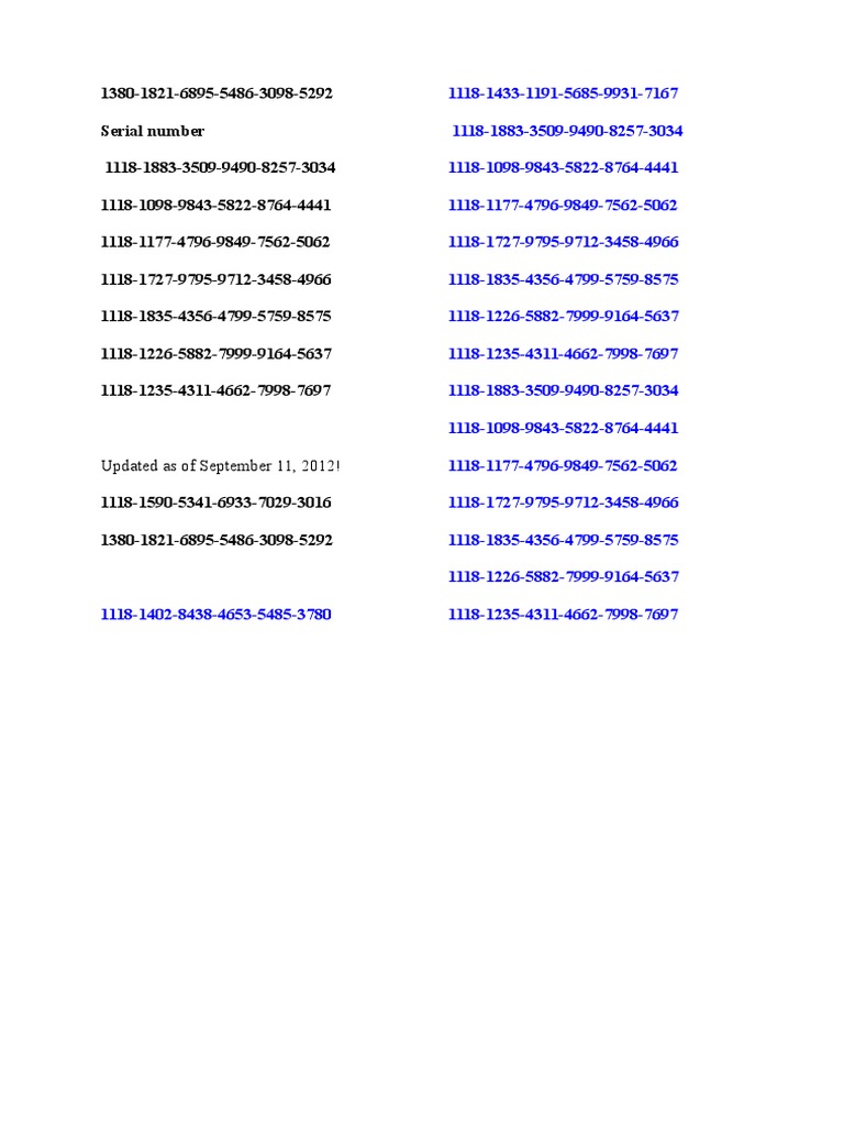 Serial Number Acrobat | PDF