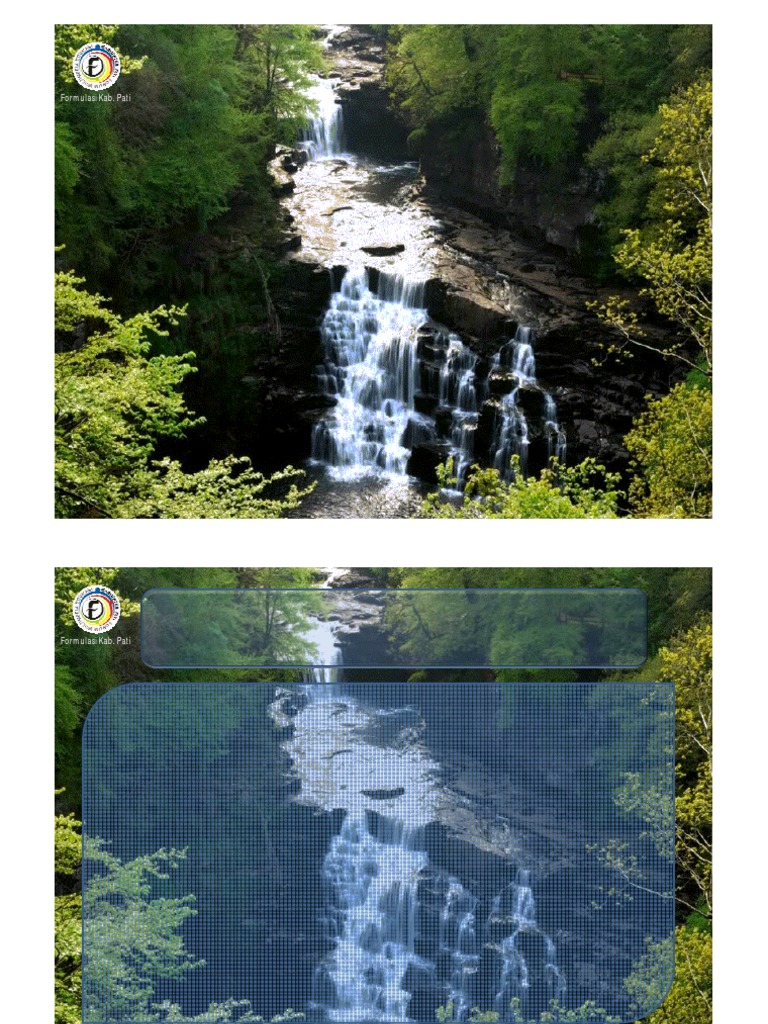Template Power Point Tema Air Terjun | PDF