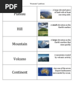 World Landforms - List of All Landforms | PDF