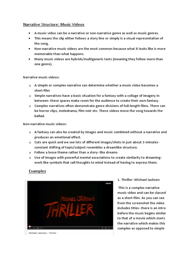 Understanding Music Video Narratives | PDF | Language Arts & Discipline