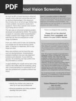 Vision Screening Form Deped | PDF | Eye | Visual System