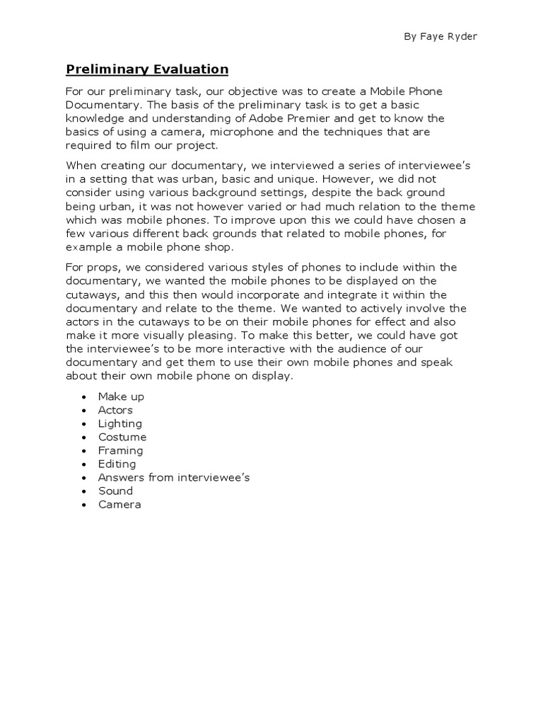 Mobile Phone Documentary Evaluation | PDF | Career & Growth | Business