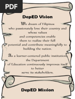 DepEd Mission, Vision | PDF
