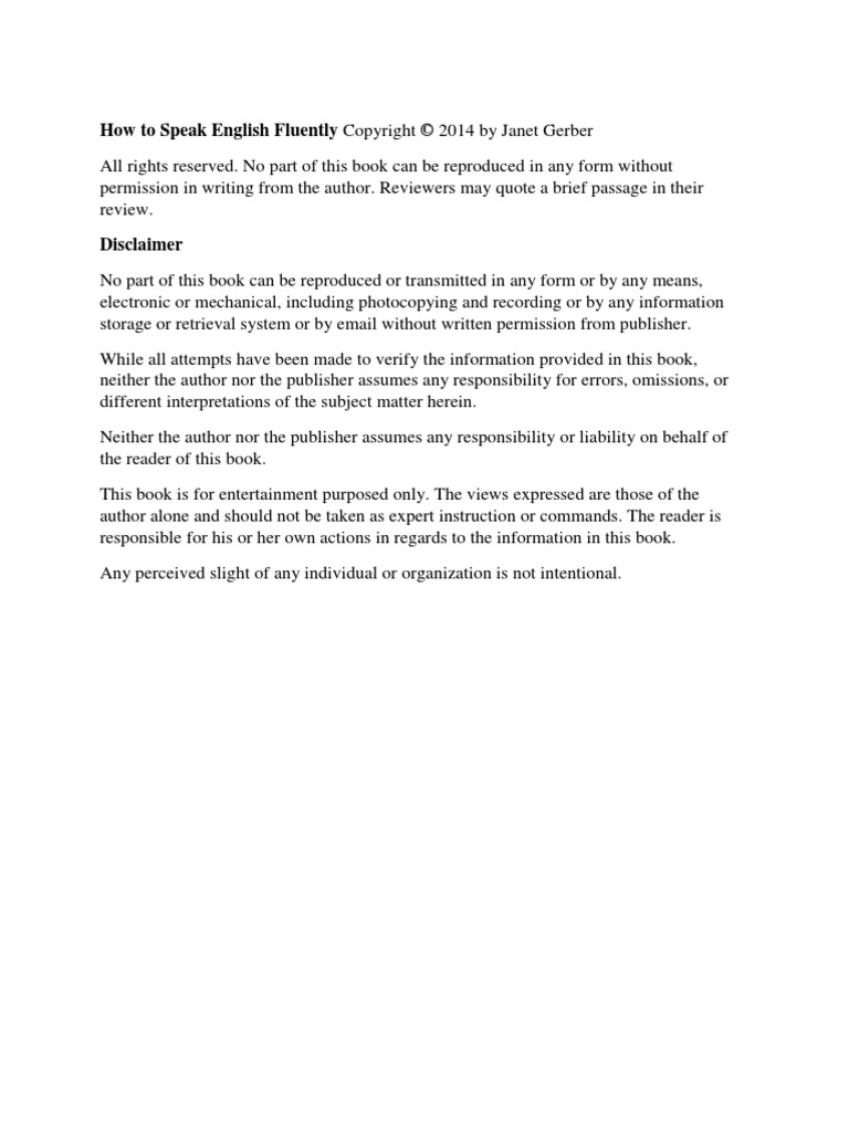 How To Speak English Fluently | PDF | Amazon Kindle | English Language
