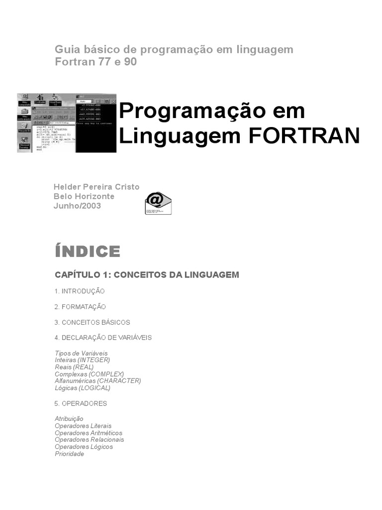 Guia de Programação em Fortran 77 e 90 | PDF | Compilador | Programa de ...