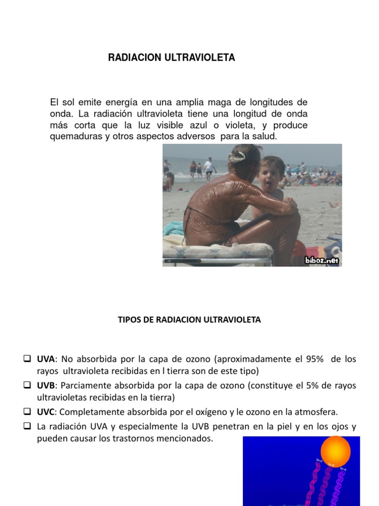 $RADIACION ULTRAVIOLETA Olivera | PDF | Luz de sol | Ultravioleta