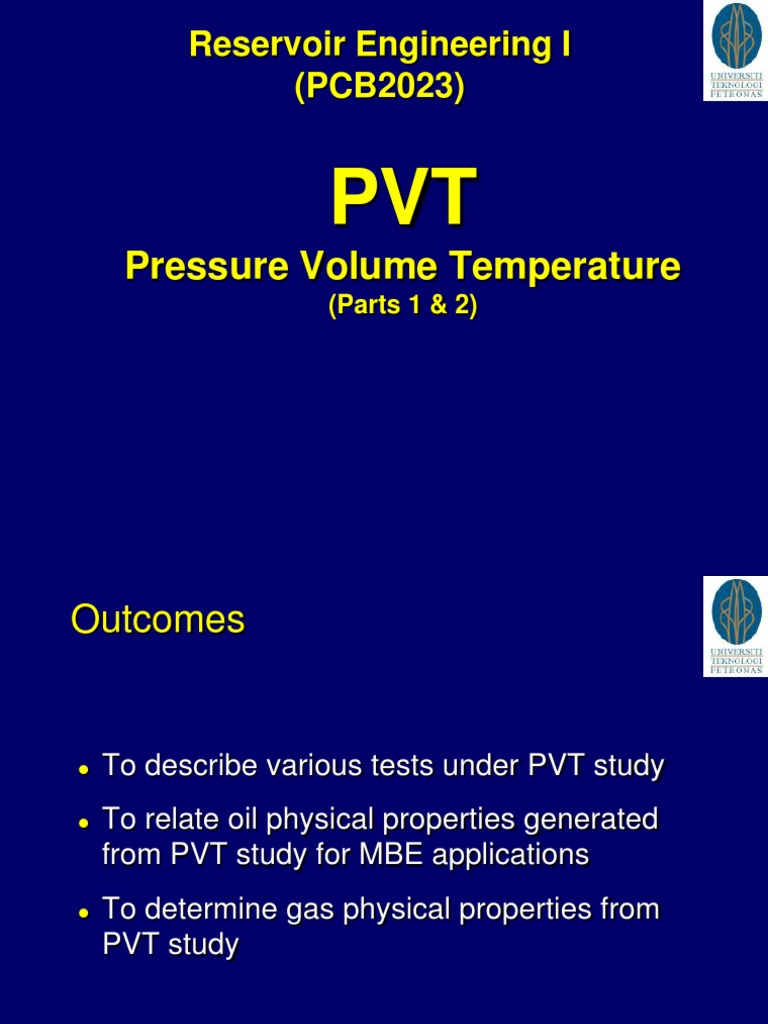 PVT Analysis in Reservoir Engineering | PDF | Petroleum Reservoir ...