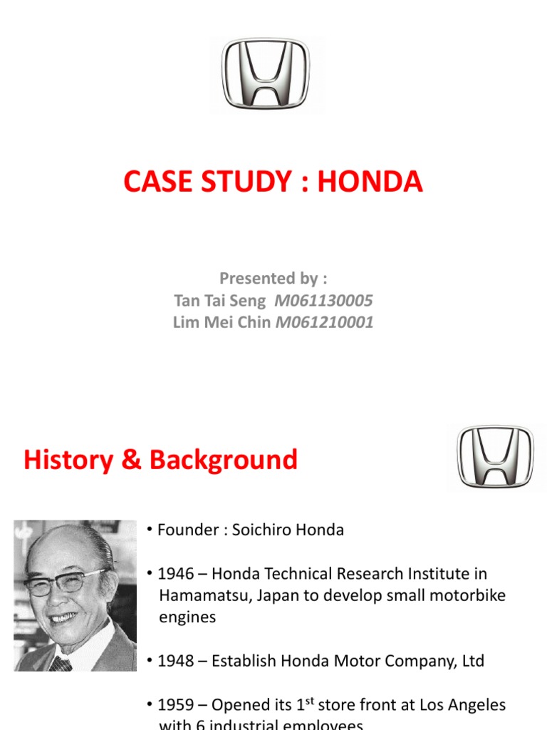 Case Study Honda | PDF | Honda | Hybrid Electric Vehicle
