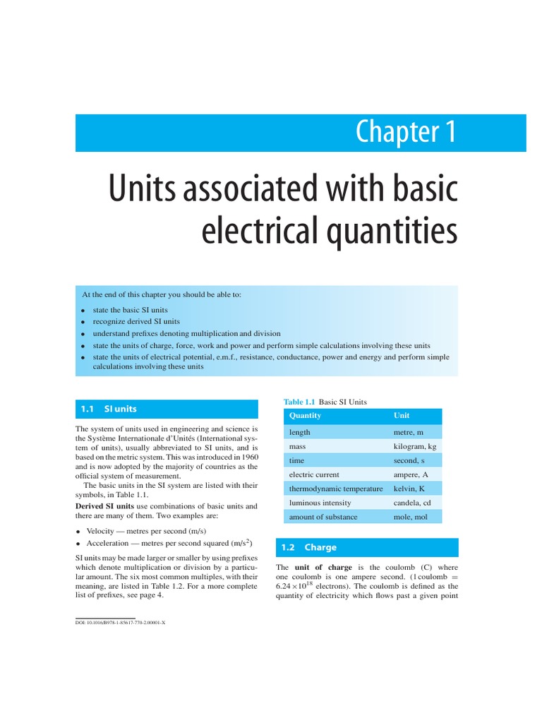 Basic Electrical PDF | PDF | Volt | Physical Quantities