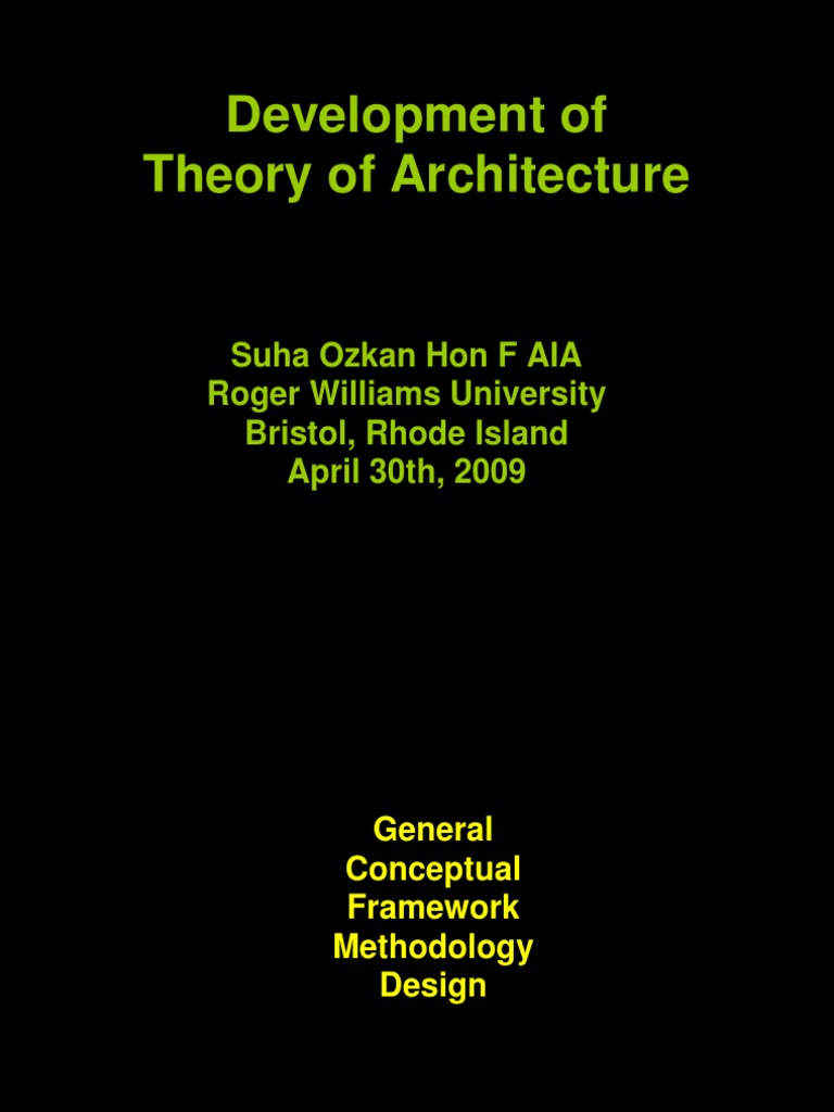Development of Theory of Architecture | PDF | European Architecture ...