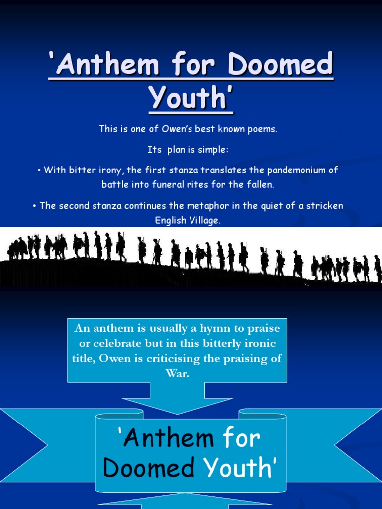 Analysis of "Anthem for Doomed Youth" | PDF | Funeral | Poetry