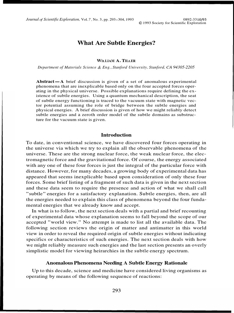 Subtle Energies | PDF