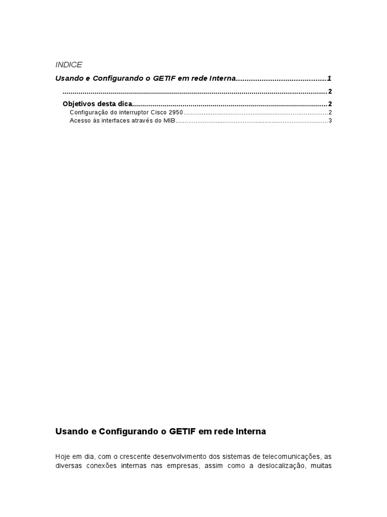Tutorial GEtif | PDF | Servidor (informática) | Rede de computadores