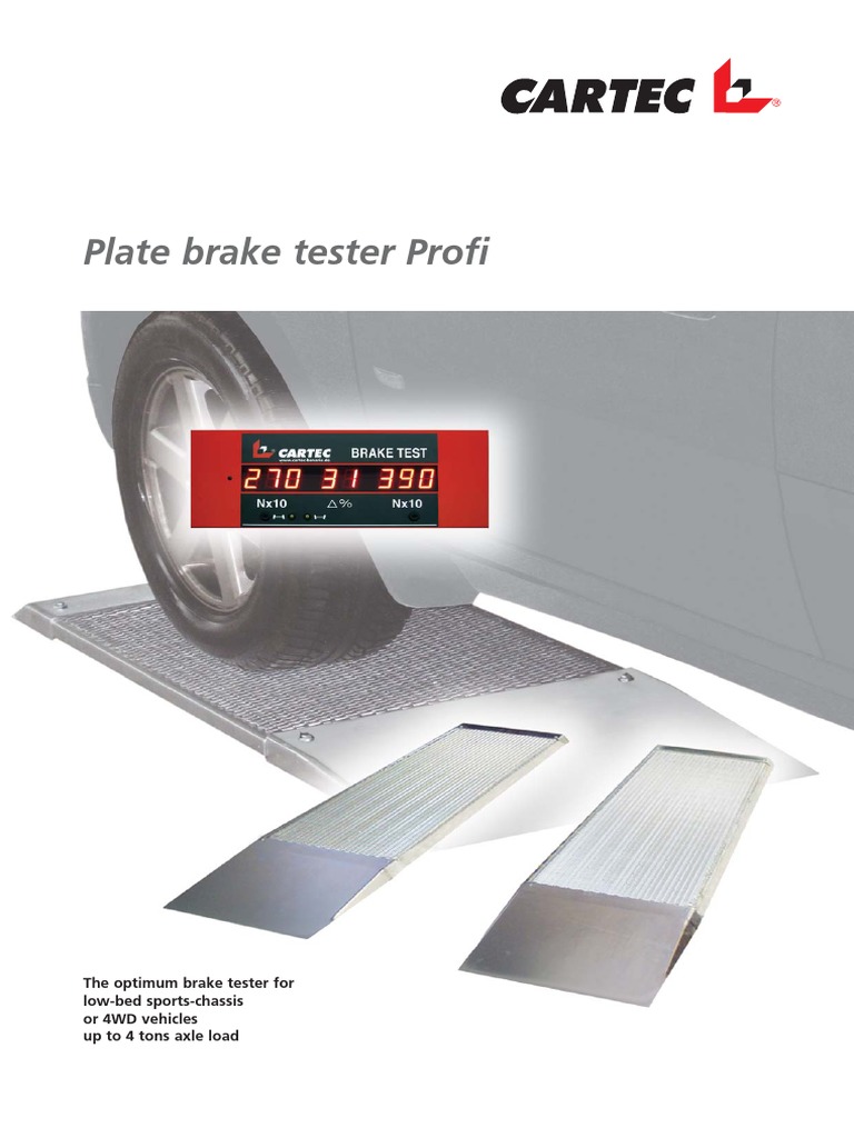 Plate Brake Tester Pro - en | PDF | Kilogram | Vehicles