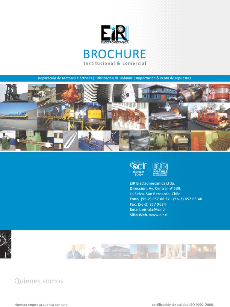 Brochure Eir | PDF | Inductor | Motor eléctrico