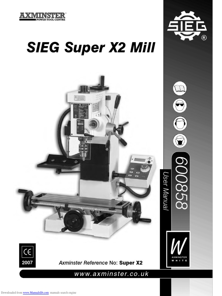 Sieg Super x2 Mill | PDF | Switch | Screw