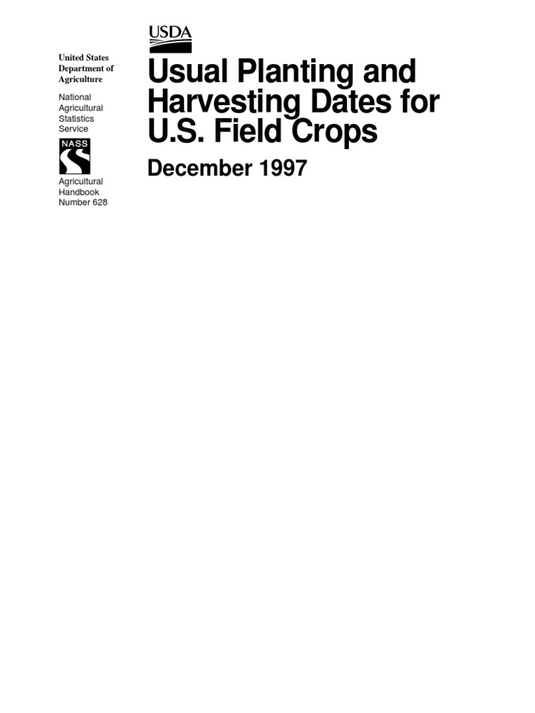 Crop Calendar Us A | PDF