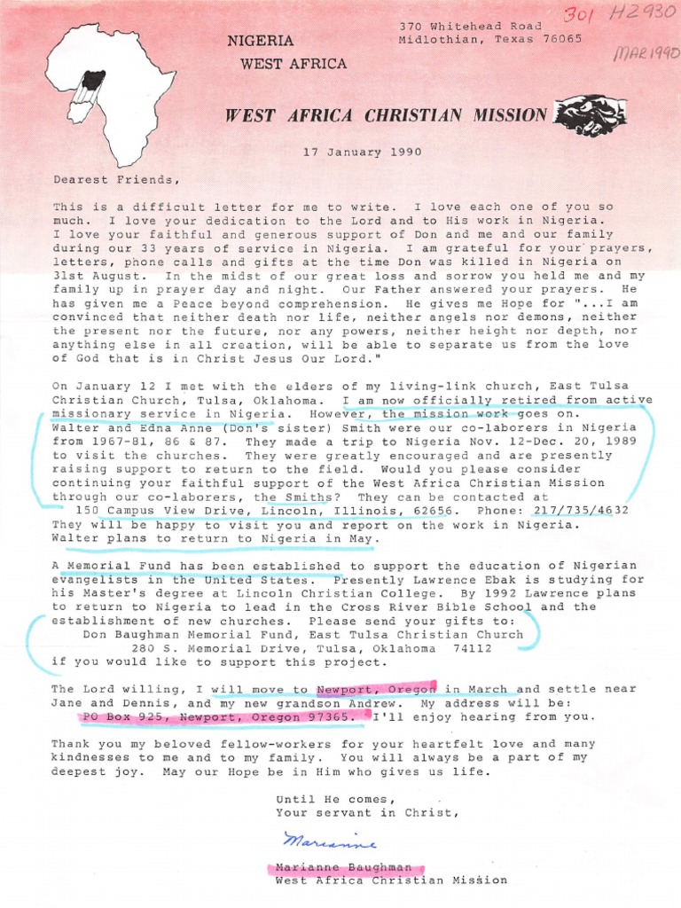 Baughman Don Marianne 1990 Nigeria | PDF | Monotheism | Abrahamic Religions