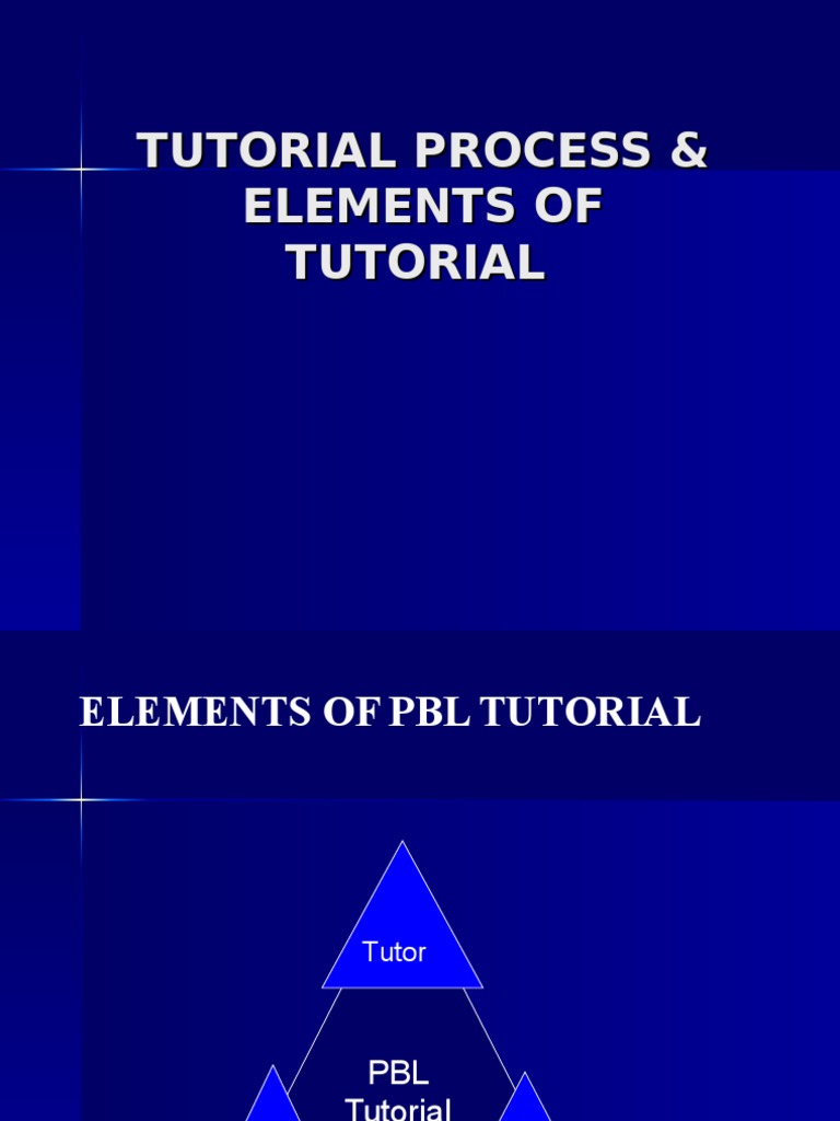 PBL Tutorial Process Overview | PDF | Self-Improvement