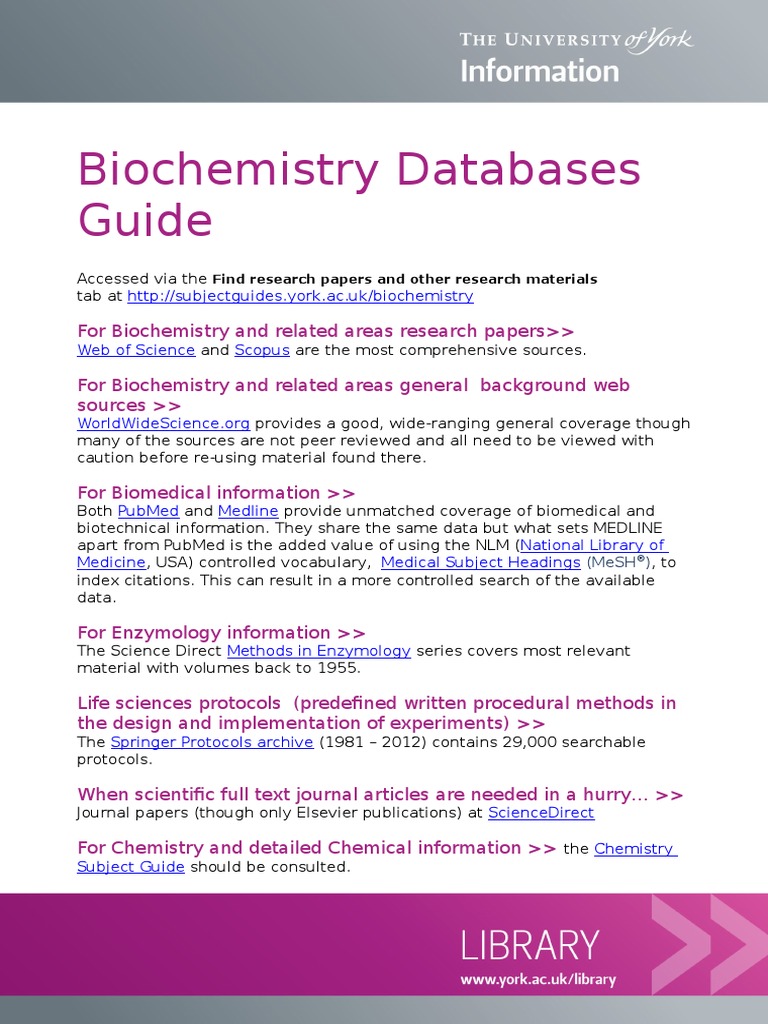 Biochemistry Cheat Sheet | PDF