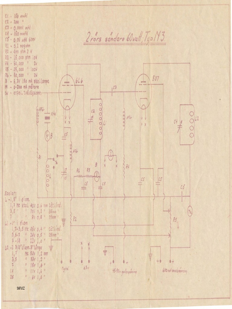 Ham Radio Sweden 807 Tube Transmitter | PDF