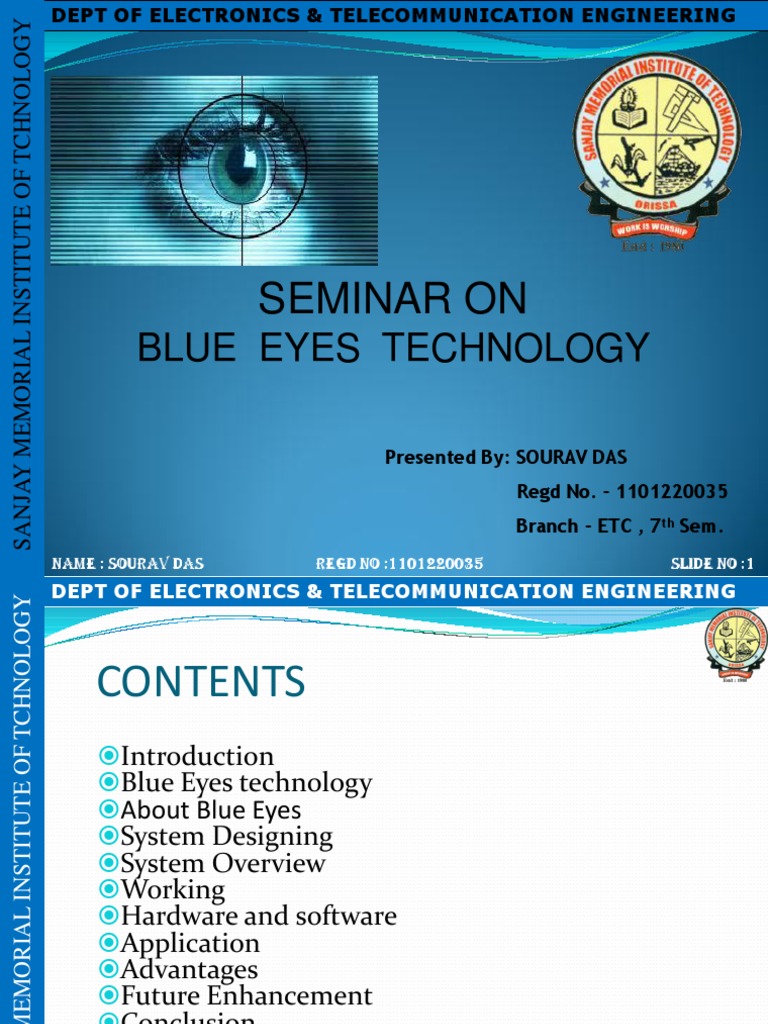Blue Eye Technology | PDF | Bluetooth | Telecommunication