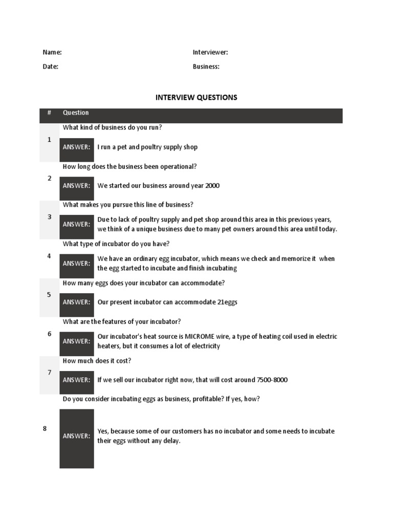 Interview Questions | PDF | Business