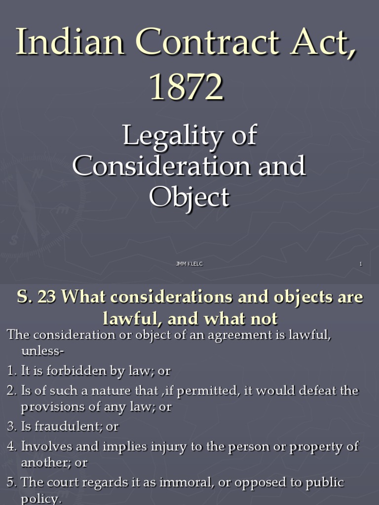 Legality of Object | PDF | Consideration | Ethical Principles