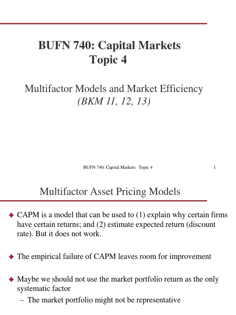 Capital Markets | PDF | Market Trend | Technical Analysis